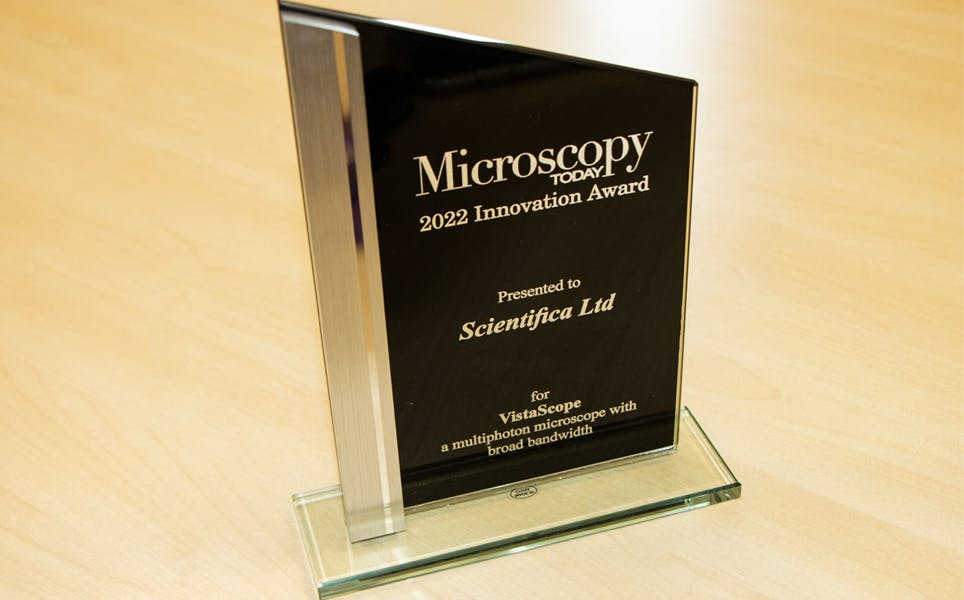 Scientifica VistaScope presented prestigious award at… | Scientifica